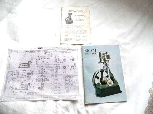 STUART MODELS LIVE steam engine catalogue 83 pump drawings 10V ...