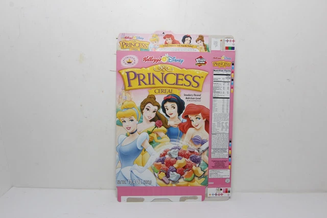 SNOW WHITE CINDERELLA Disney Princess Cereal Box 2003 Kellogg’s Flat ...