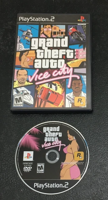 PLAYSTATION 2 PS2 GRAND THEFT AUTO VICE CITY Video Game w/ Case, Manual ...
