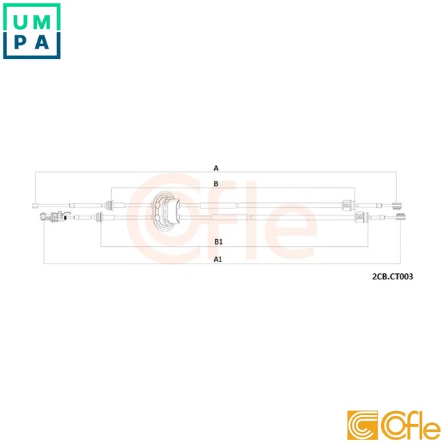 CABLE PULL MANUAL TRANSMISSION 2CB.CT003 FOR PEUGEOT 307/CC/Break/SW ...