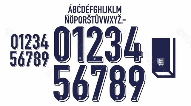 ENGLAND 2024 KIDS Nameset for Home Football Shirt Any Name & Number £10 ...