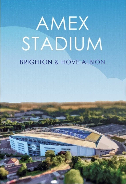 BRIGHTON HOVE ALBION FC Football Club NEW Stadium Fridge Magnet 45mm x ...