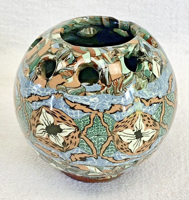 ANCIEN VASE PIQUE Fleur Bouquetière Mosaïque Terre Mêlées Jean Gerbino ...