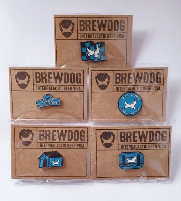 BREWDOG COLLECTABLE, COMPLETE Set of all Five Intergalactic Beer Visa ...
