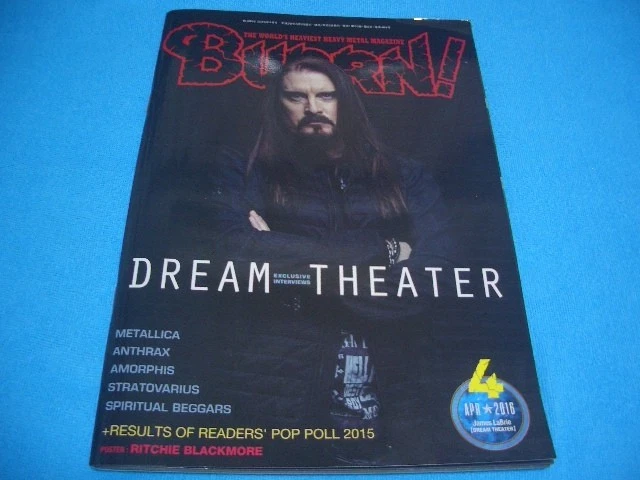 BURRN! DREAM THEATER [April 2016] MARY'S BLOOD/STRATOVARIUS/BRIDEAR ...