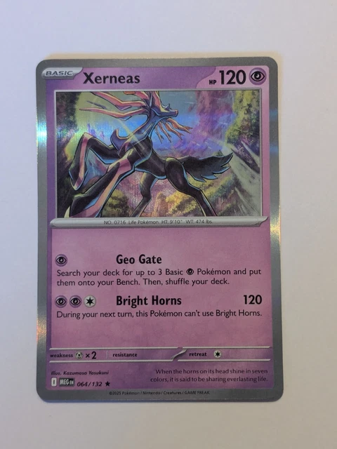 POKEMON TCG- MEGA Evolution-XERNEAS 64/132 Holo Rare-NM/M £1.16 ...