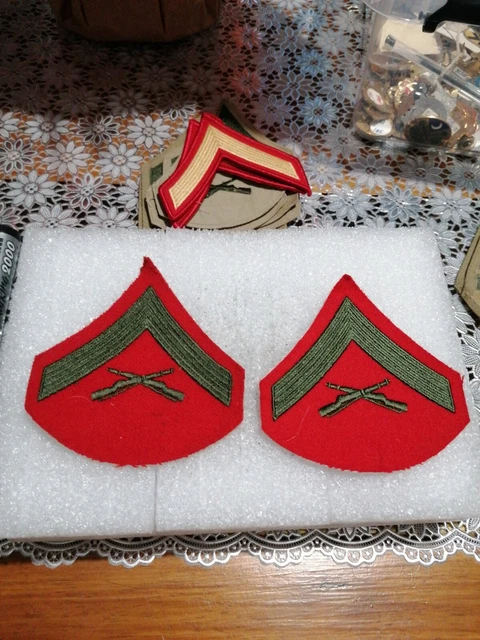 LOT DE GRADES armée us FIRST CLASS red USMC original EUR 5,00 - PicClick FR