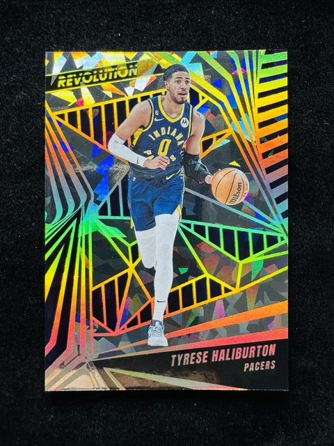2023-24 PANINI REVOLUTION Tyrese Haliburton #45 New Year Holo Gold 5/8 ...