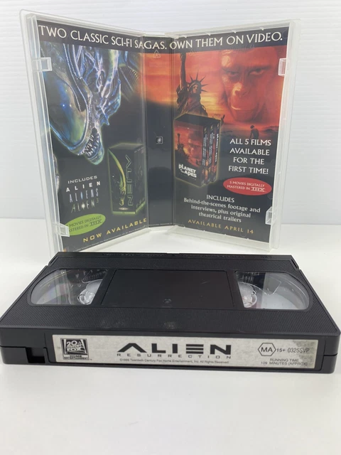 ALIEN RESURRECTION VHS VIDEO TAPE (1997 Sigourney Weaver sci-fi movie ...