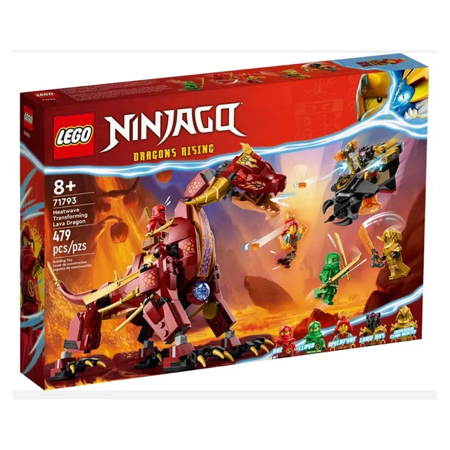 LEGO® NINJAGO DRAGONS Rising Heatwave Transforming Lava Dragon Building ...