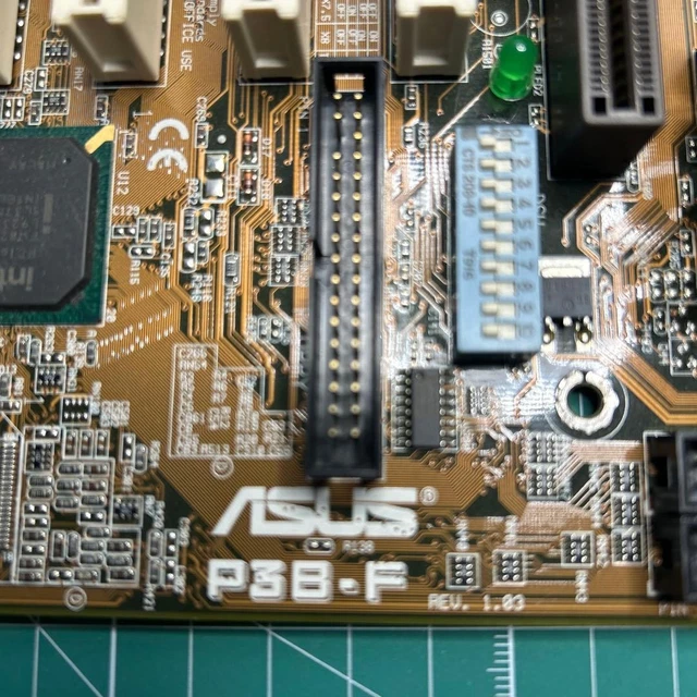 ASUS P3B-F INTEL 440BX Chipset SDRAM AGP PCI Retro Motherboard Untested ...