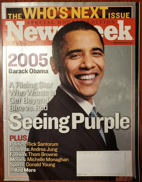 NEWSWEEK MAGAZINE 3 Jan 2005: President Barack Obama Cover + Michelle ...
