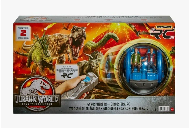 MATCHBOX JURASSIC WORLD Dominion Legacy Collection Gyrosphere Rc Mattel ...