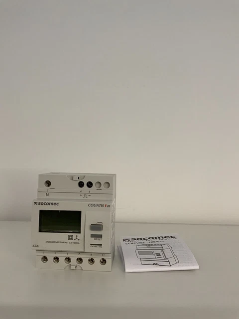 COMPTEUR D'ÉNERGIE SOCOMEC Countis E20 87A658 63A EUR 99,90 - PicClick FR