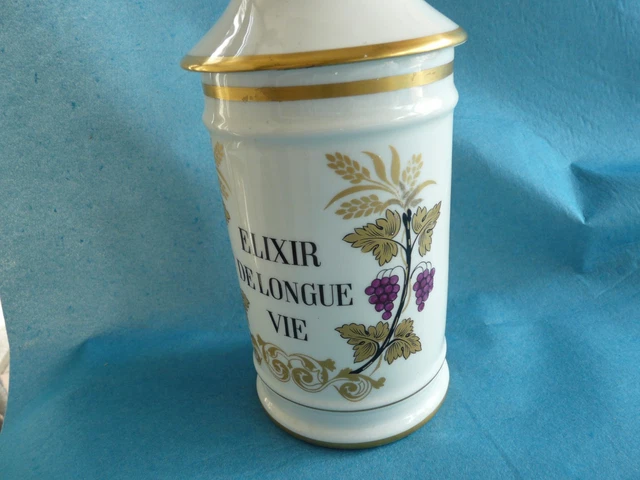 ANCIEN POT A Pharmacie Elixir De Longue Vie /Au Pot De Galien/Limoges ...