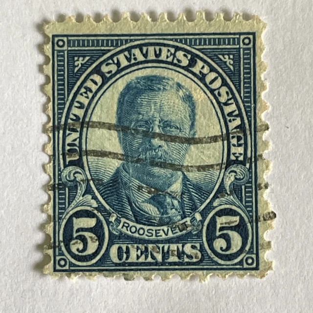 TIMBRE USA RARE 5 CENTS ROOSEVELT 1922 États Unis Tbe EUR 490,00 ...