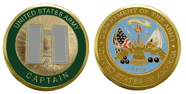 ARMY OFFICER RANKS - Captain “O -3” Collectible Challenge Coin £13.61 ...