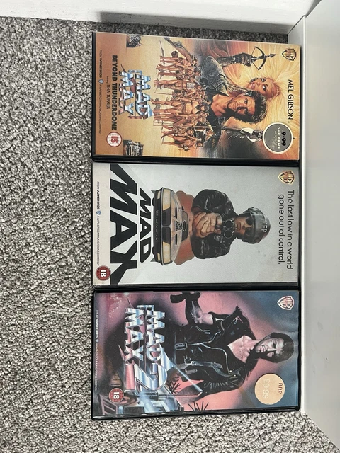 MAD MAX TRILOGY VHS Video Tapes Warner Home Video, Cert 15-18 £11.11 ...