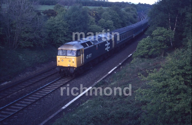 SUNDERLAND BRIDGE CLASS 47 47407 15.5.87 Agfachrome 35mm Slide RN411 £2 ...