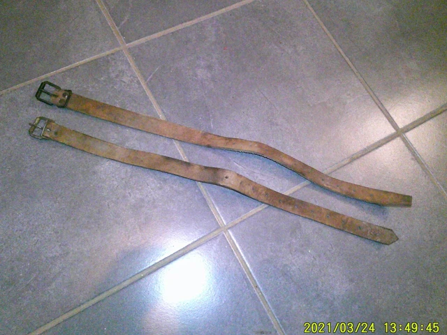 LOT DE DEUX sangles de paquetage poilu 1ww riveté EUR 10,00 - PicClick FR