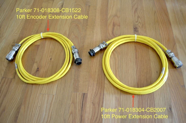*NEW* SET OF 10ft Parker Servo Motor 'MS' Style Encoder & Power ...