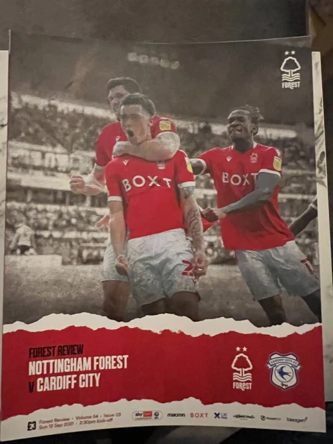 NOTTINGHAM FOREST HOME Programmes 2021/22 £3.99 - PicClick UK