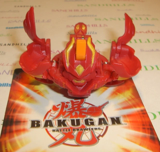 BAKUGAN STRIKEFLIER RED Pyrus Gundalian Invaders ADN 750G & cartes EUR ...