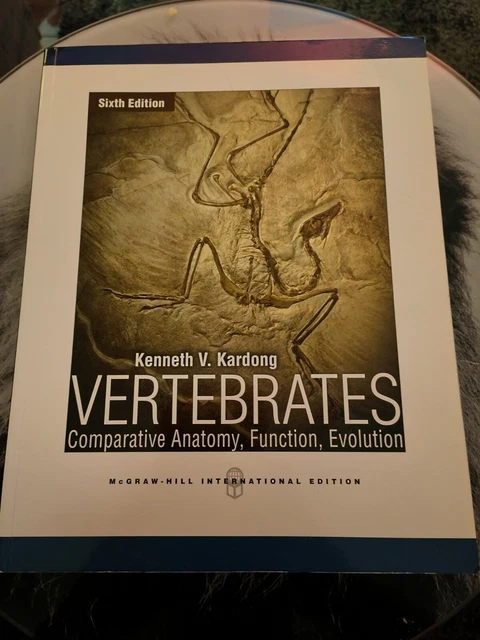 ISE VERTEBRATES: COMPARATIVE Anatomy, Function, Evolution 8th Edition ...