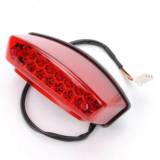 DRIVING BRAKE LIGHT LED 12V 3 Wires Filaments Lamps ATV Rear Taillight ...