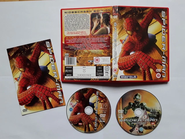 MARVEL 'SPIDER-MAN' 2002 Special Edition 2-Disc Widescreen Dvd £3.49 ...