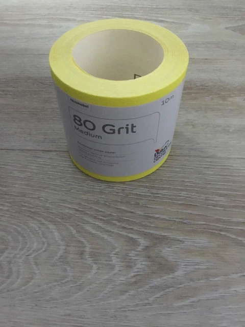 DULUX ABRASIVE GLASS paper sanding sheet grit 80 medium 10 metre new £2 ...