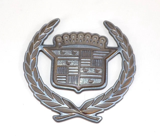 GOLD CROWN & Crest Logo Emblem Badge ESCALADE Cadillac Fits 1999-2000 ...