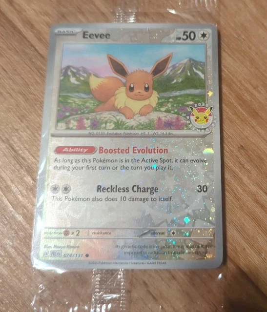 EEVEE 074/131 - 2025 Pokemon Day Promo - Sealed Prismatic Evolutions £ ...