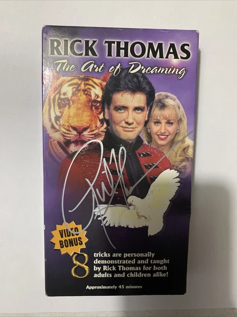 RICK THOMAS THE Art Of Dreaming VHS tape Magic Tricks How To SIGNED BY ...