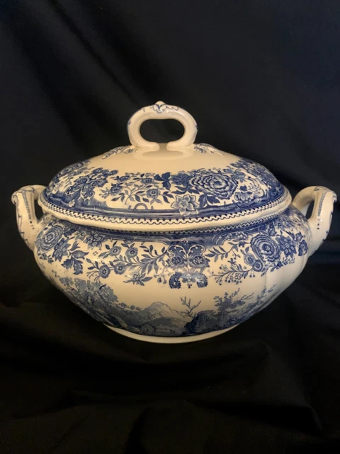 SOUPIÈRE VILLEROY & Boch, "Burgenland" porcelaine, décor champêtre, circa 1960 EUR 45,00 ...