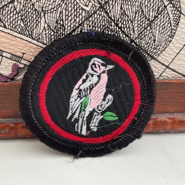 VINTAGE GIRL GUIDES CHAFFINCH Bird Patrol Emblem Embroidered Patch Sew On £4.90 - PicClick UK
