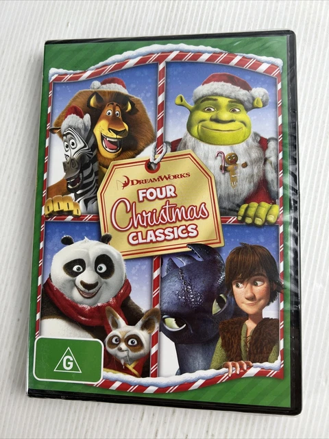 DREAMWORKS CHRISTMAS COLLECTION DVD Merry Madagascar+Shrek The Halls ...