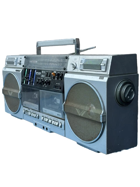 SHARP GF-575 GHETTO Blaster Stereo Cassette 80's Boombox Working (UK Read Below) EUR 300,00 ...