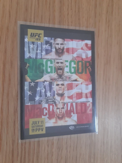 CARTE À COLLECTIONNER UFC 189 McGregor Vs Mendes - Topps UFC #FPR ...