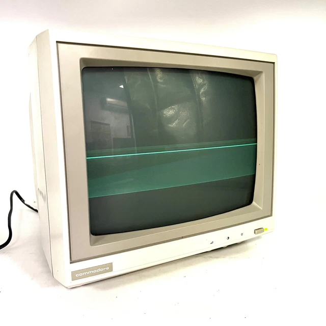 RETRO MONITOR COMMODORE Dm602 Fosfori Verdi monocromatico boxato con ...