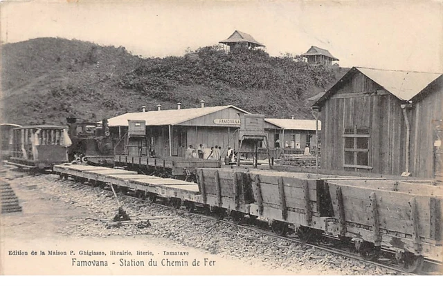 MADAGASCAR - N°66258 - Famovana - Station de Chemin de Fer - Train EUR ...