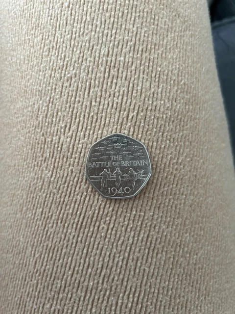 VERY RARE - The Battle of Britain 1940 50p Coin £100.00 - PicClick UK