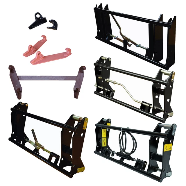 TRACTOR MACHINE LOADER Euro 8 Quickie Change Frame Mechanical Hydraulic ...