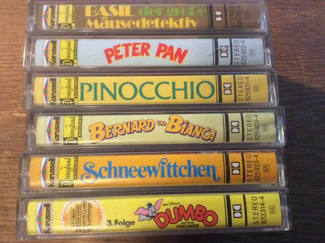 WALT DISNEY [6 MC][Disneyland] Basil Peter Pan Pinocchio Dumbo ...