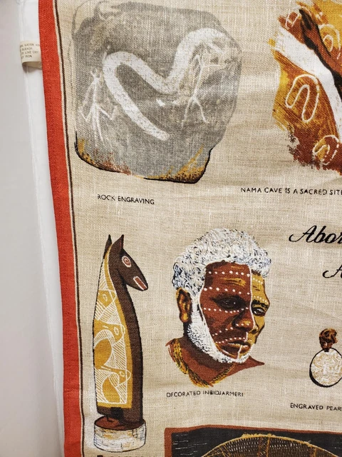 VINTAGE LINEN WALL Hanging by Heil Australia Aboriginal Art Design ...