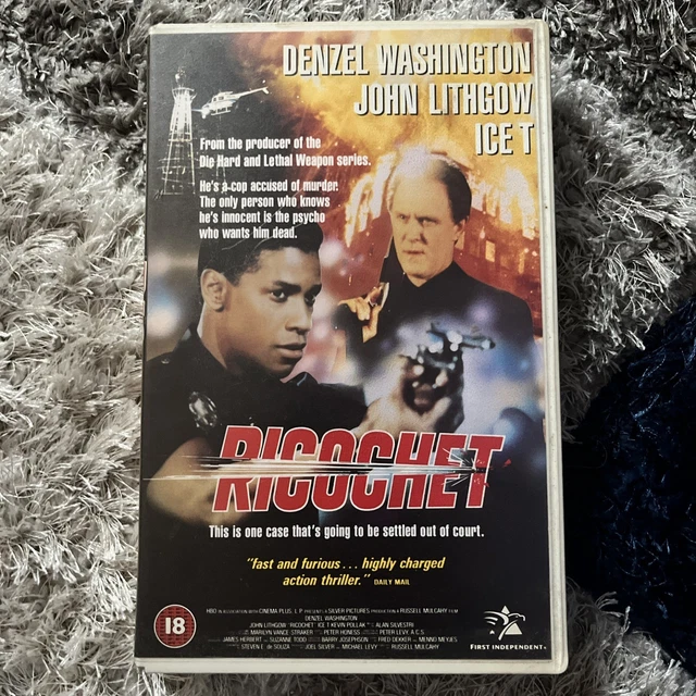 RICOCHET DENZEL WASHINGTON VHS Video Tape Big Box £5.45 - PicClick UK