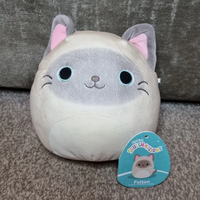 SQUISHMALLOW FELTON THE Siamese Cat 7.5" Plush Kelly Toy EUR 17,80 ...