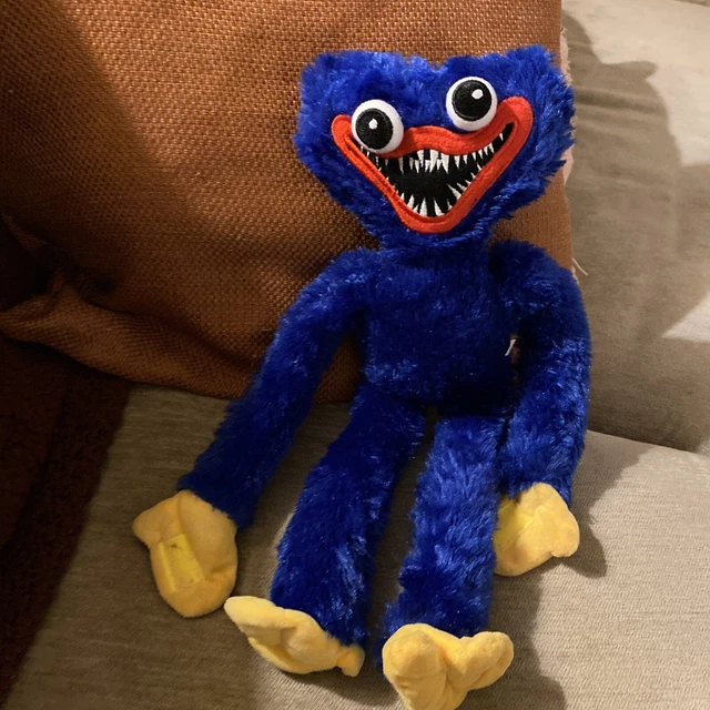 POPPY PLAYTIME HUGGY Wuggy Blue Soft Toy Plush Doll Figure 40cm Tall £5 ...