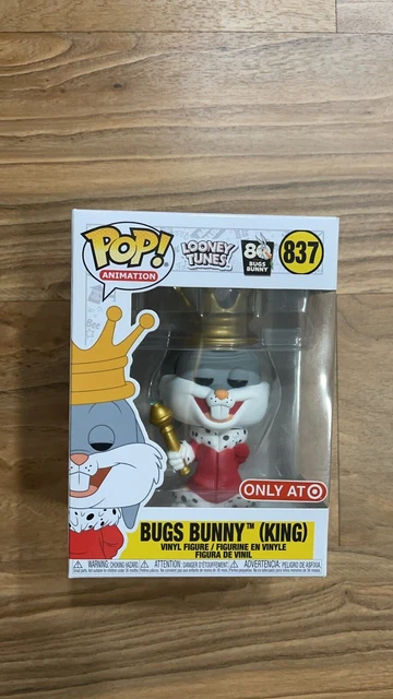 FUNKO POP! BUGS Bunny King Looney Tunes 80 Years #837 Target Exclusive ...