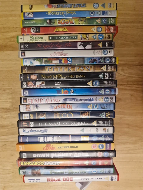 23X KIDS DVDS Movies Bundle Children's Family Bundle Job lo Disney ...